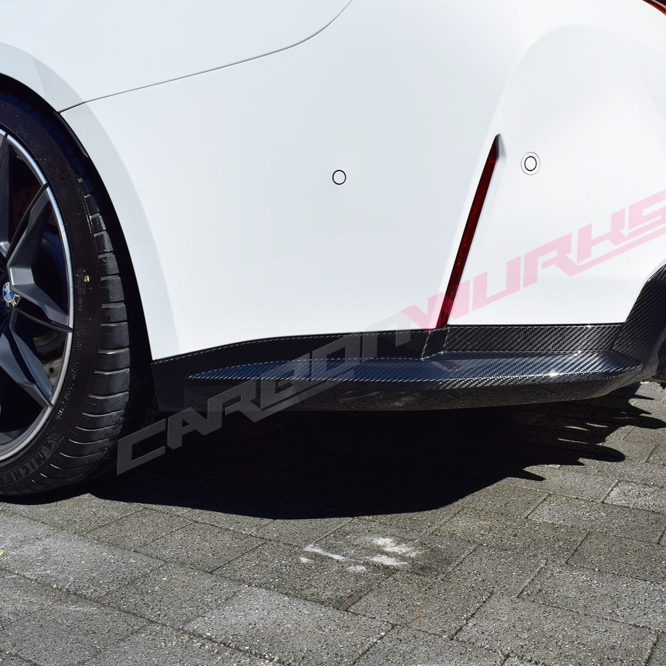 BMW M3 (G80 / G81) M4 (G82 & G83) CARBON FIBRE REAR SIDE SPLITTER DIFF ...