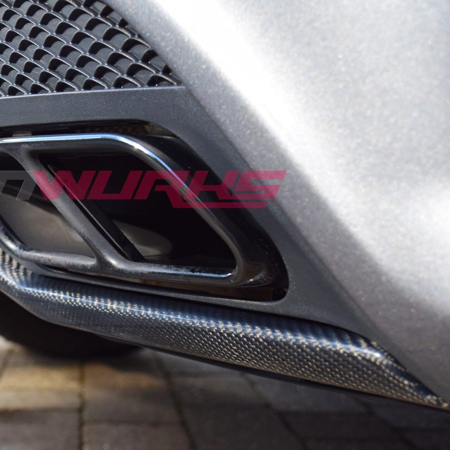MERCEDES BENZ A45 AMG CARBON FIBRE REAR DIFFUSER LIP SPOILER – AUTOBUNCH®