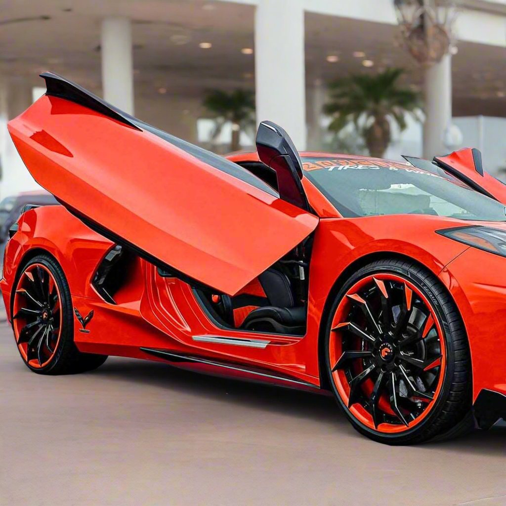 C8 Corvette ZLR Butterfly Doors VDI Kit | Fits Z06 & Stingray – AUTOBUNCH®