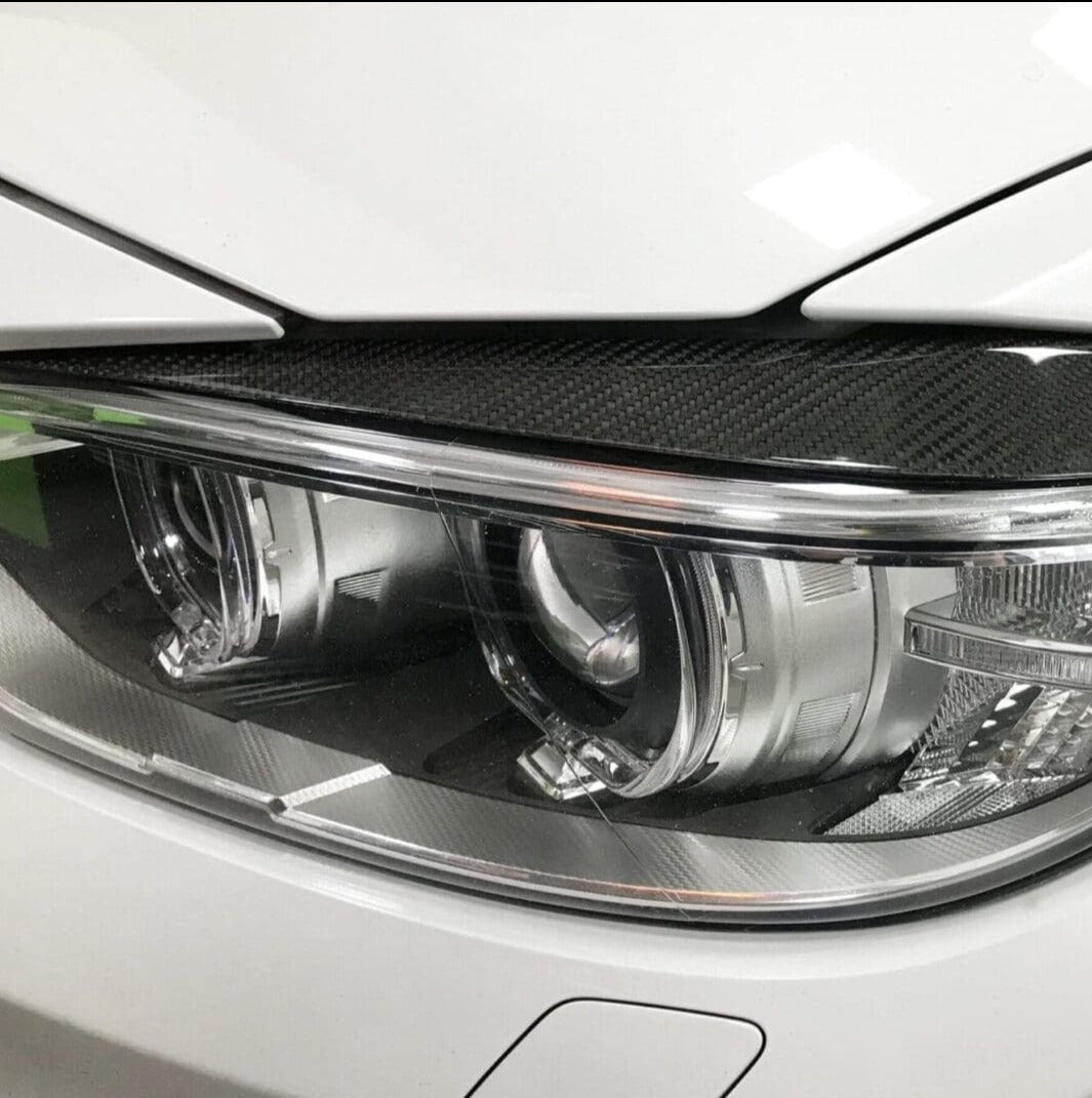BMW M3 / M4 CARBON HEADLIGHT EYEBROWS – AUTOBUNCH®