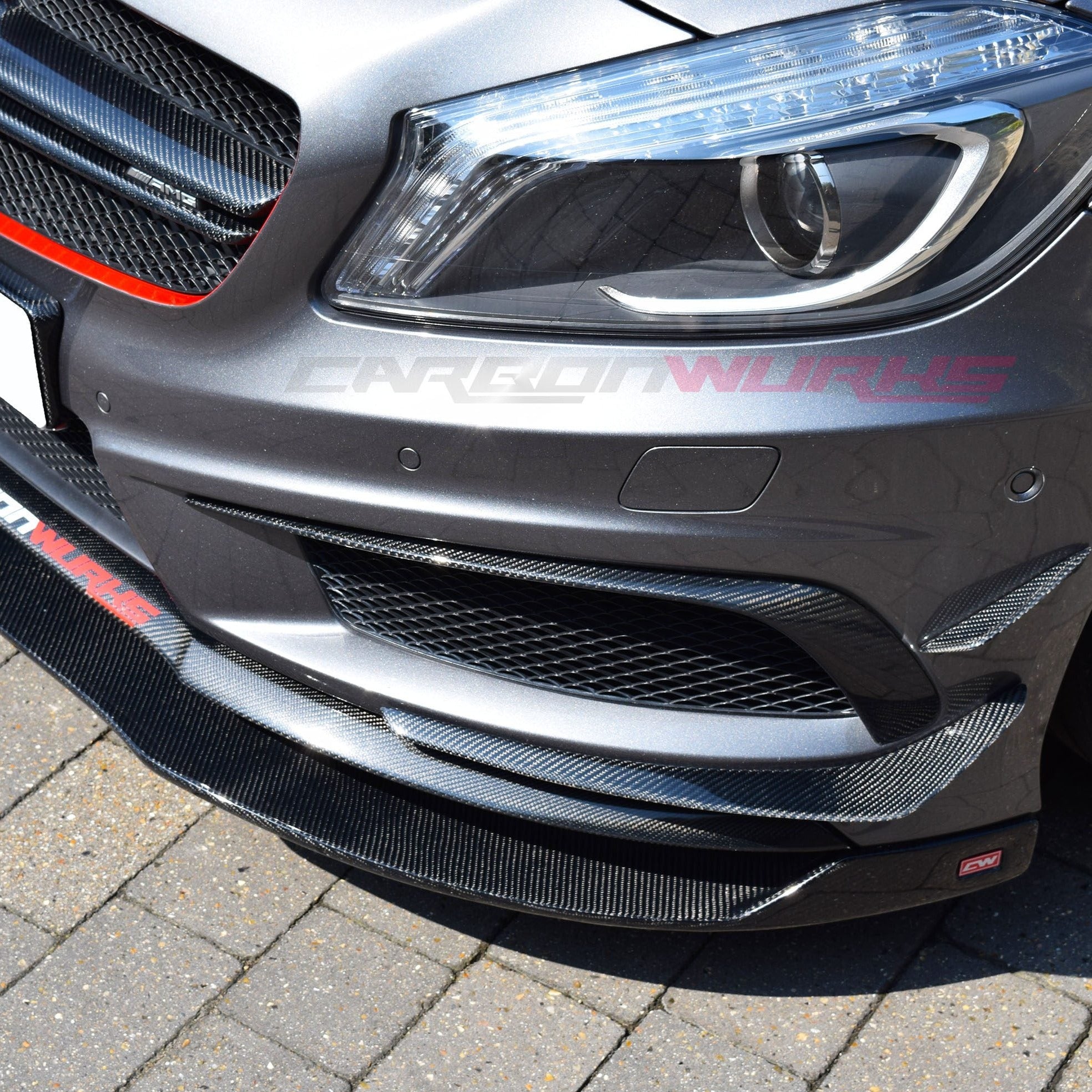 MERCEDES A-CLASS CARBON FIBRE FRONT SPOILER – AUTOBUNCH®