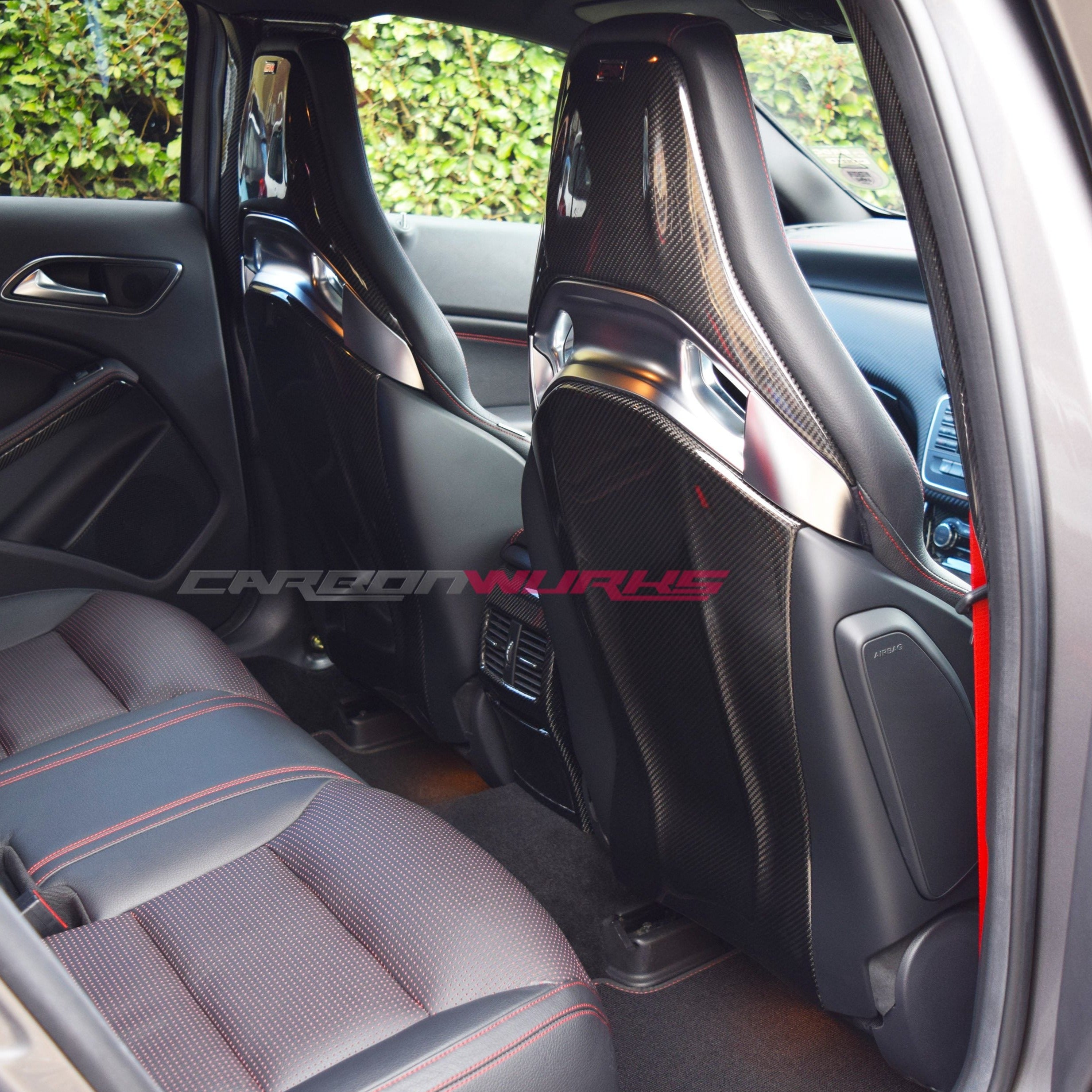 MERCEDES W177 / W118 CARBON FIBRE SEAT BACK COVERS – AUTOBUNCH®