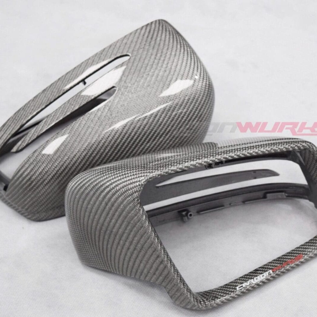 MERCEDES SILVER CARBON FIBRE MIRRORS – AUTOBUNCH®