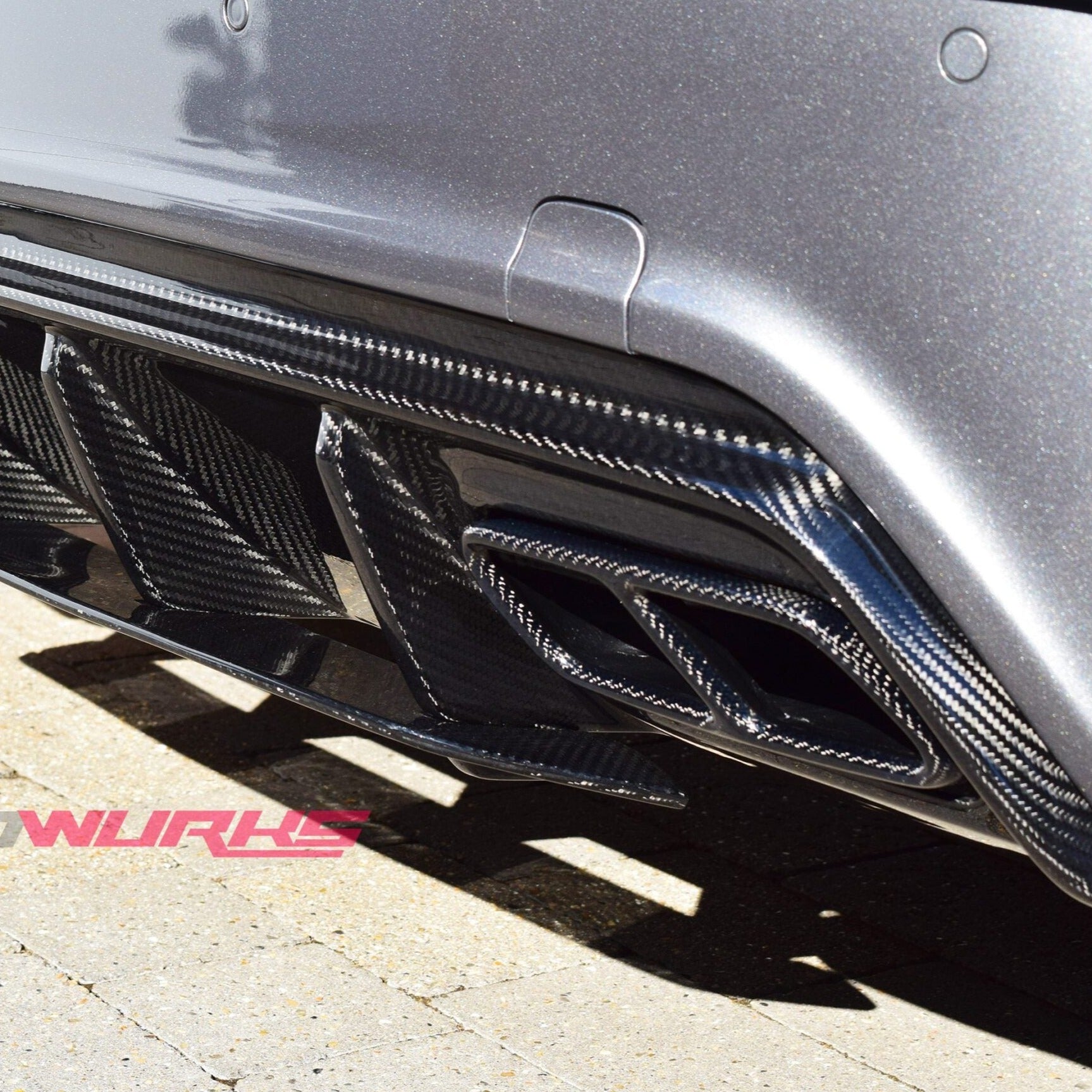 MERCEDES A45 CARBON FIBRE DOUBLE DIFFUSER – AUTOBUNCH®