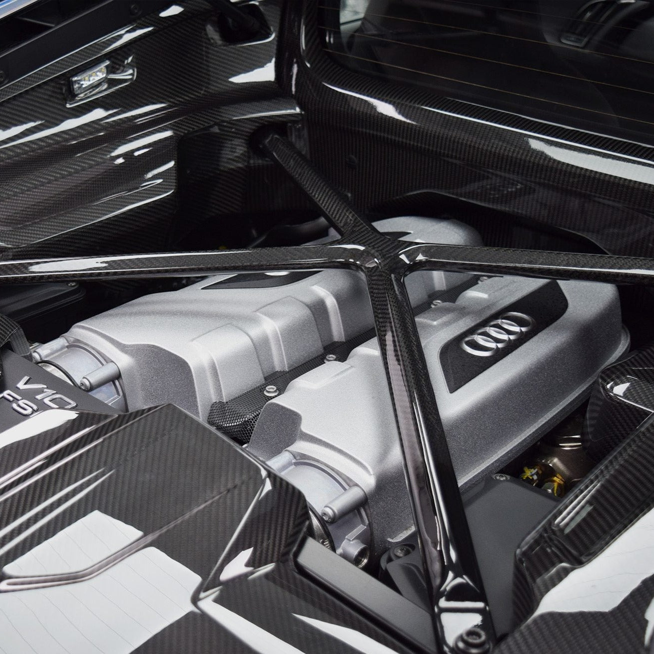 Audi R8 Engine X-Brace Carbon Fiber | Audi R8 Gen 2 Parts – AUTOBUNCH®