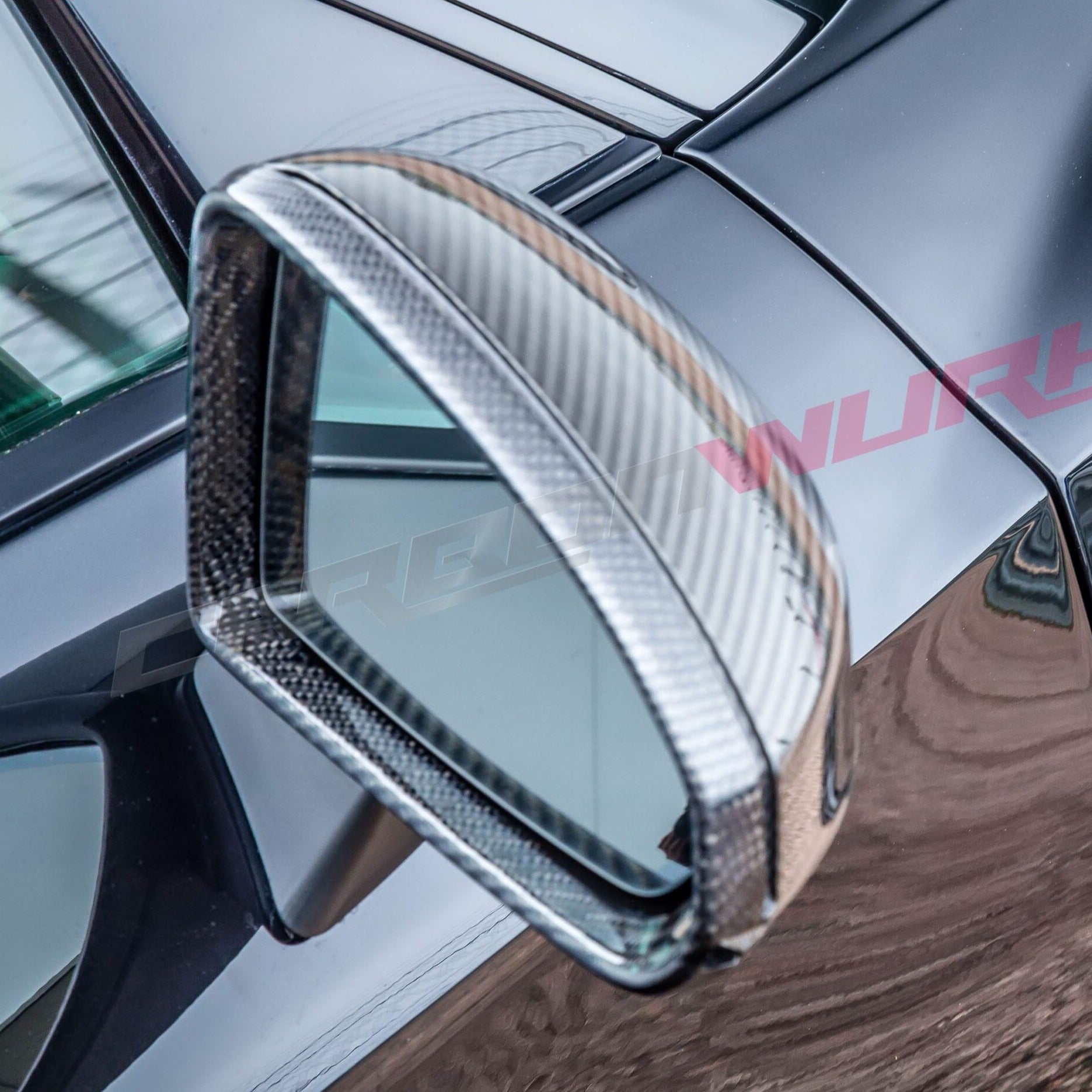 Carbon Fiber Side Mirrors with Lane Assist | AUDI R8 GEN 2 PARTS ...