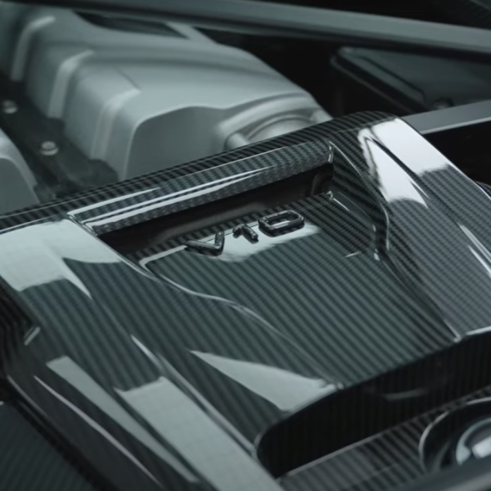 Audi R8 Engine Bay Carbon Fiber Kit 7-Piece | Audi R8 Gen 2 Parts ...